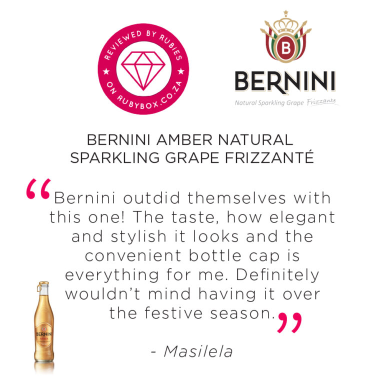 rubybox reviews & ratings: Bernini Natural Sparkling Grape Frizzanté ...