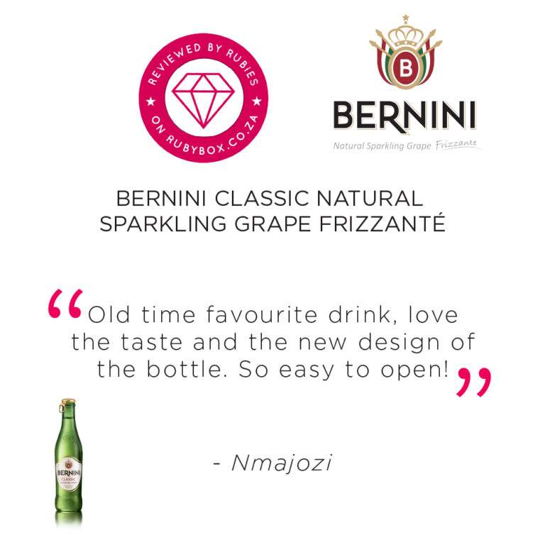 rubybox reviews & ratings: Bernini Natural Sparkling Grape Frizzanté ...