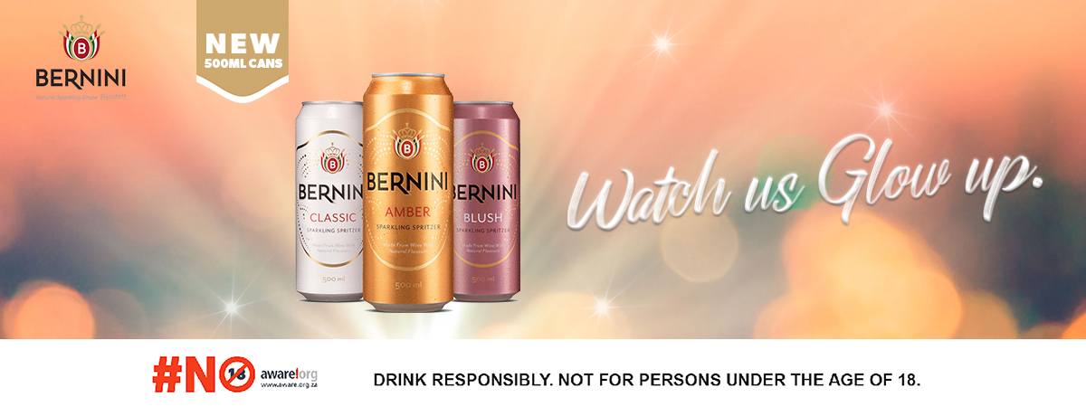 Watch us Glow Up, with Bernini’s NEW 500ML Cans! - rubybox