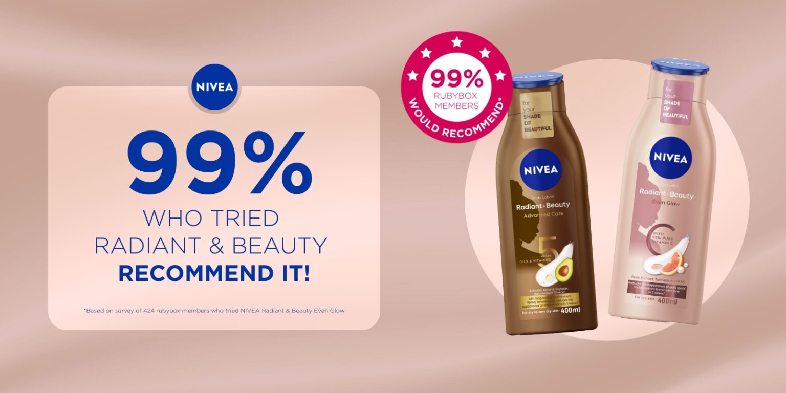 rubies review and rate: NIVEA Radiant & Beauty Body Lotions - rubybox